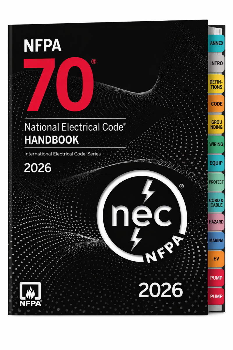 NFPA 70, National Electrical Code (NEC) Handbook 2026 Hardcover with ...